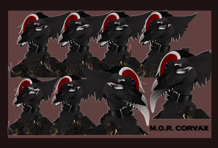 Second Life Marketplace - CORVAX EYELINER AND TONGUE FADES PACK